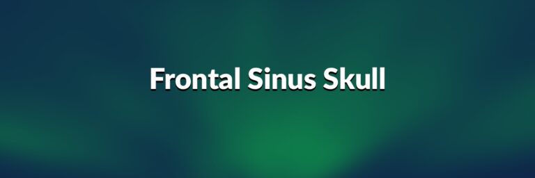Frontal Sinus & Skull - Dr. Paul Mirdamadi