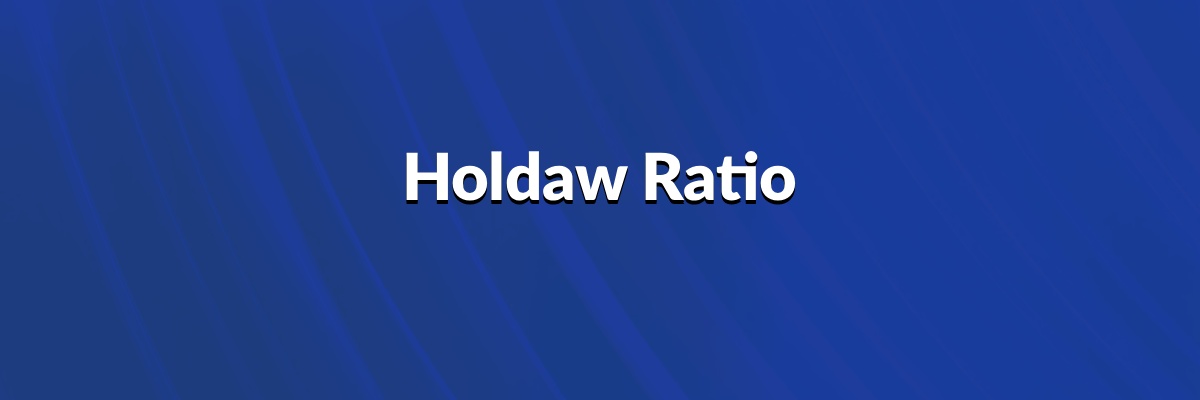 Holdaw Ratio - Dr. Paul Mirdamadi