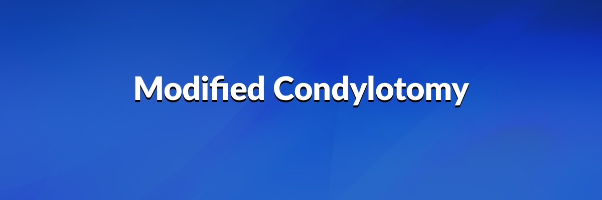 Modified Condylotomy - Dr. Paul Mirdamadi